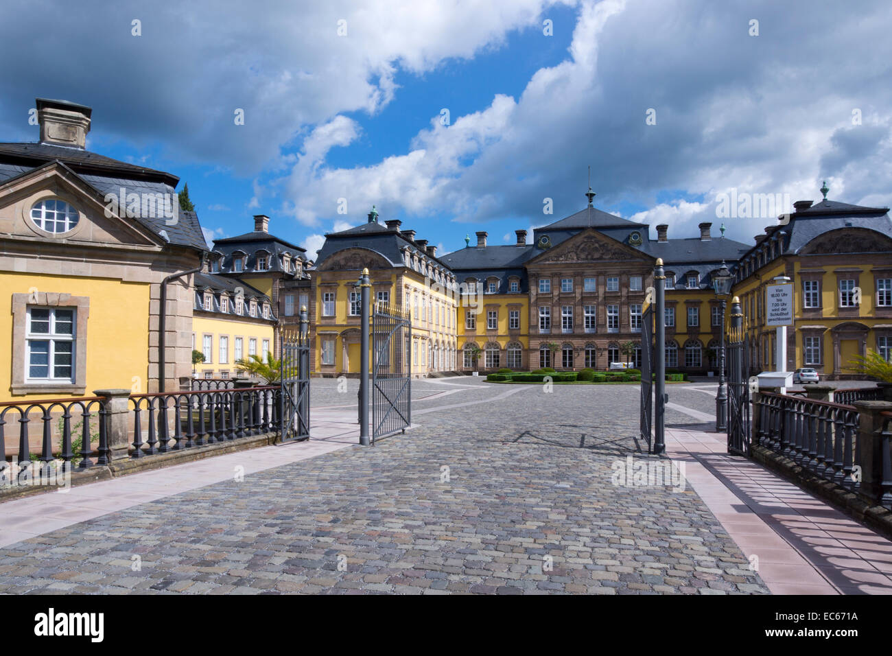 Old Baroque Residenzschloss royal palace, Bad Arolsen, Hesse, Germany ...