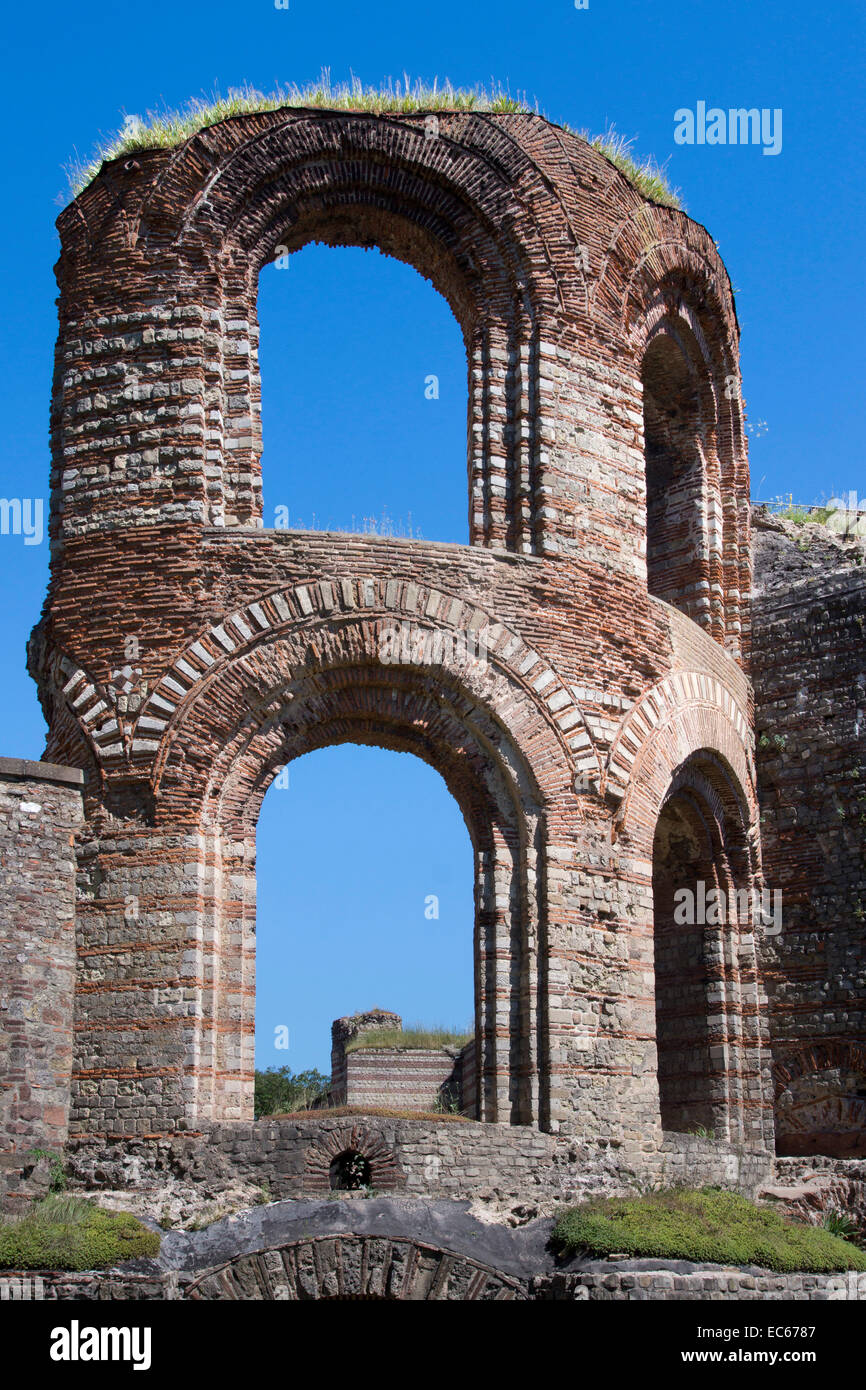 Imperial Baths, Kaiserthermen, ruin of a Roman bathing palace, Trier ...