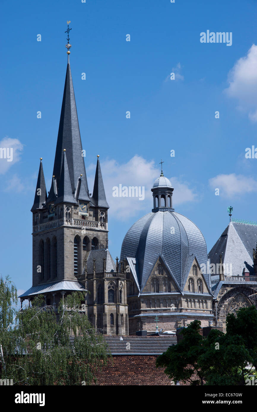Aachen Cathedral Imperial Cathedral Kaiserdom UNESCO World Heritage Site Aachen Rhineland North ...