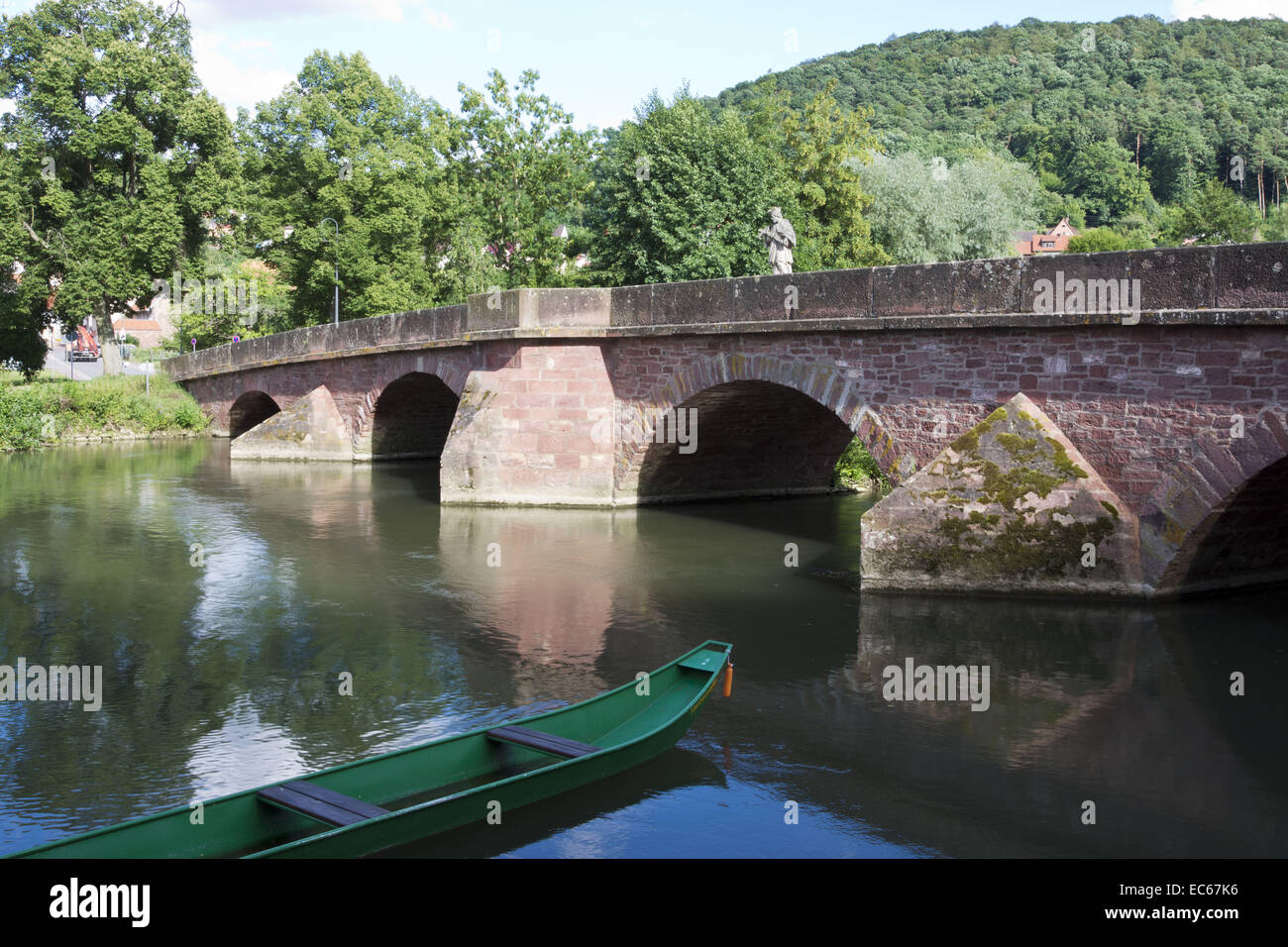 Tauber Bridge near Gamburg, Commune of Werbach, Romantic Tauber Valley ...