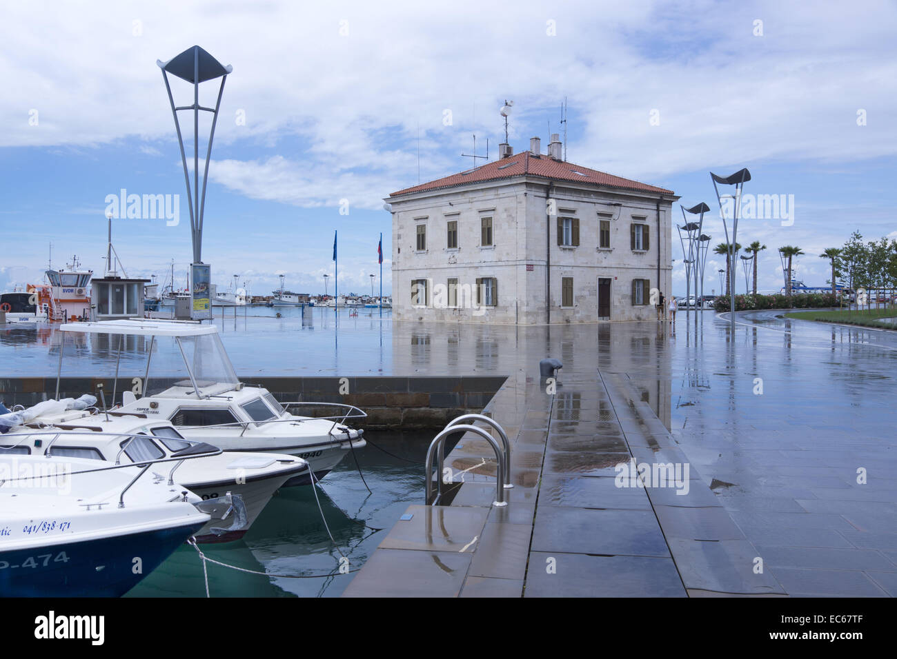 Marina of Koper, Region Primorska, Adriatic coast, Istrien peninsula ...