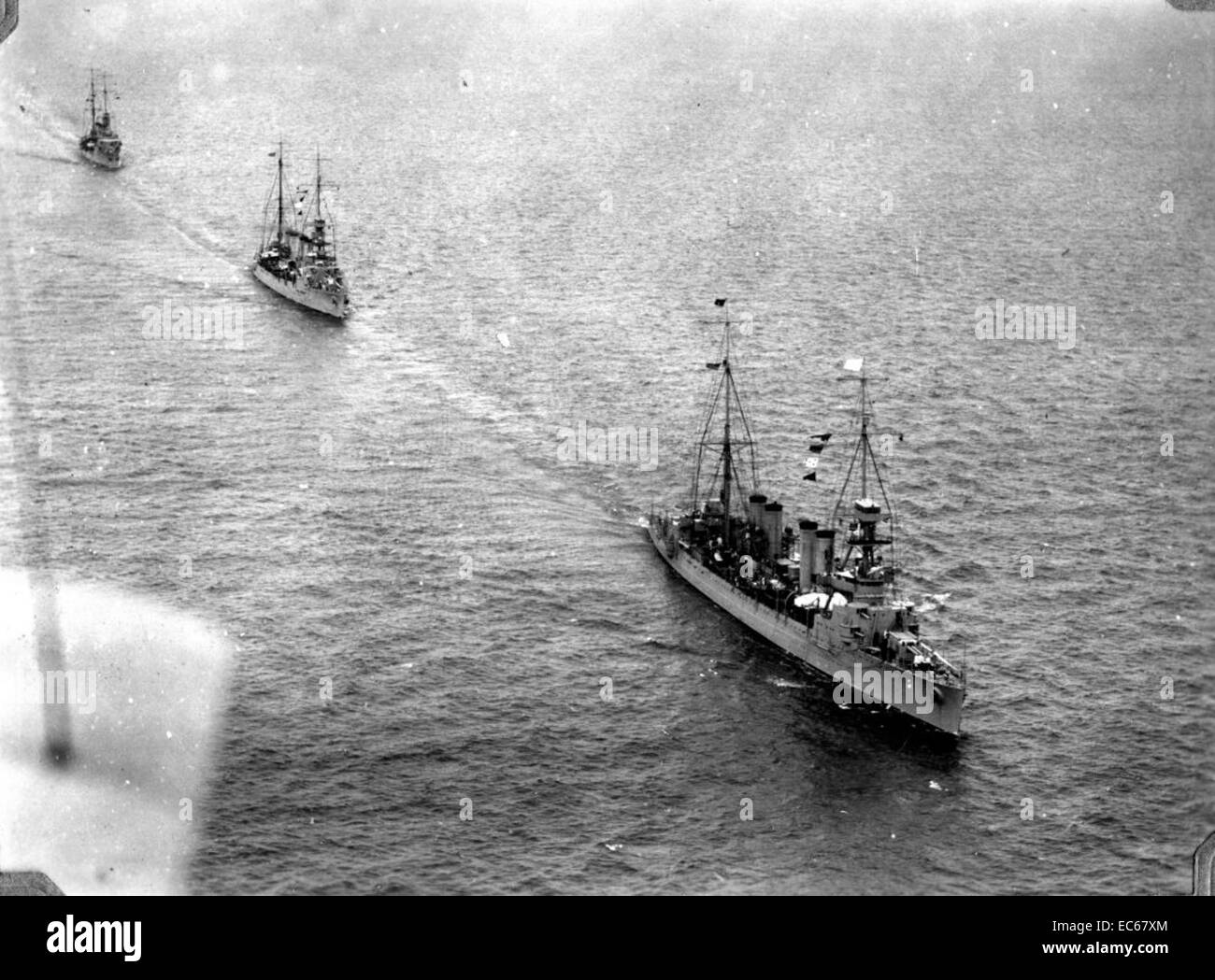 This image of a cruiser vessel highlights a key moment in naval history ...