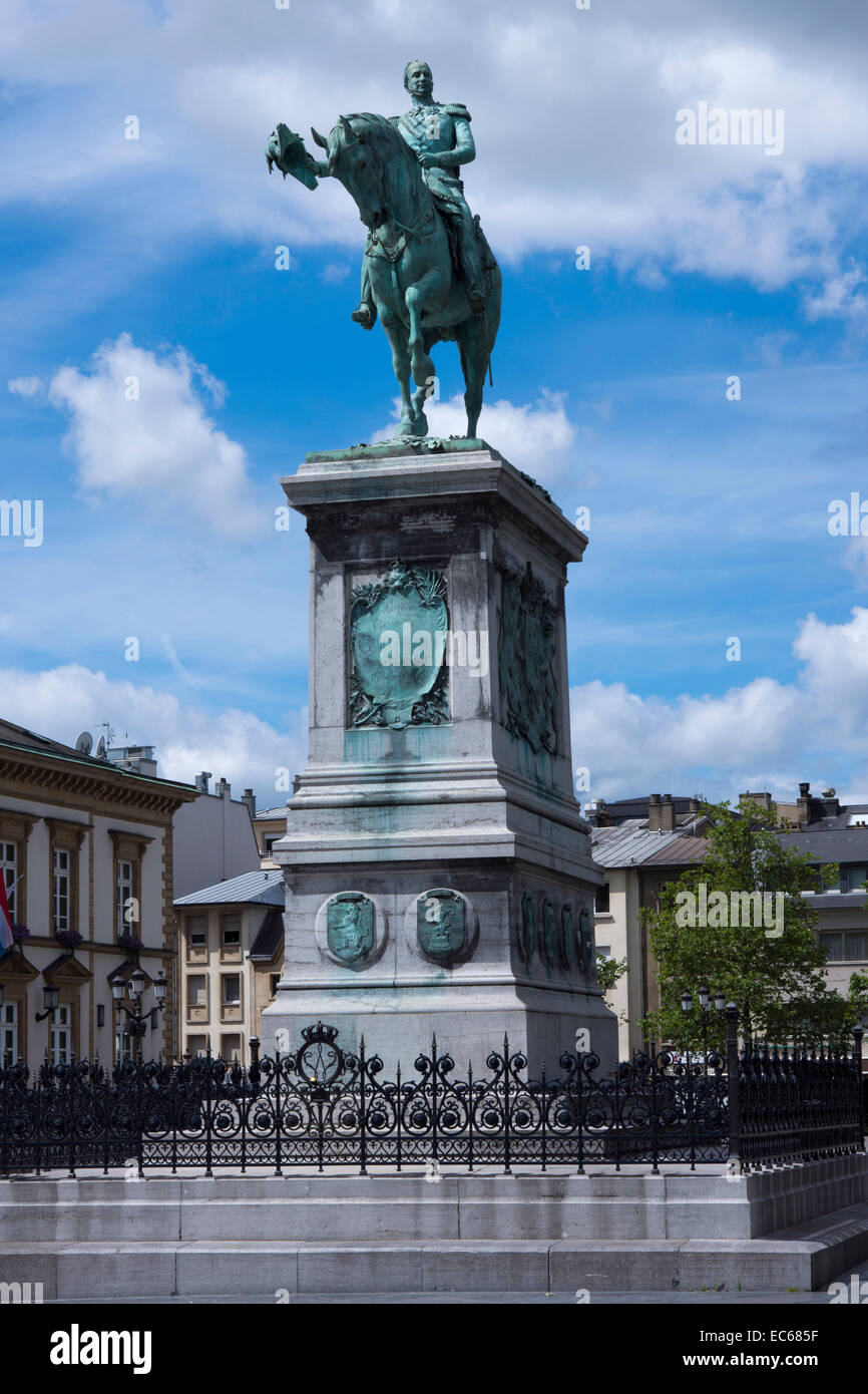 Place Guillaume II square with equestrian statue of Wilhelm II in ...