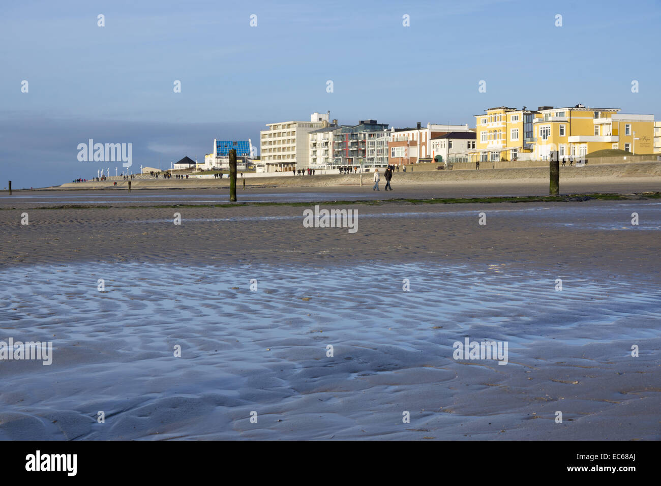 Weststrand beach, Norderney, East Frisian Islands, North Sea, East ...