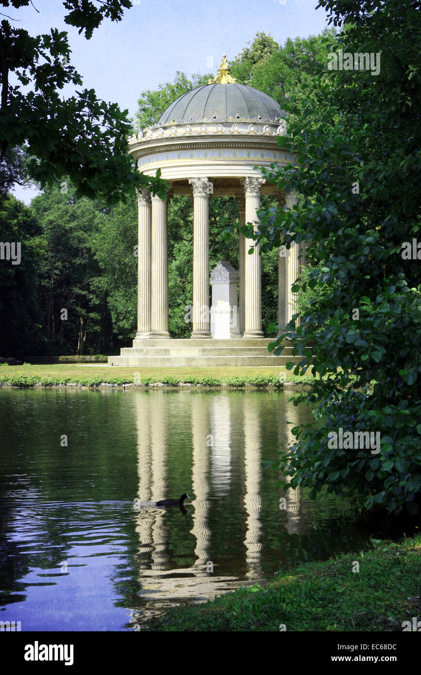 Monopteros, Nymphenburg Castle Park, Munich, Bavaria, Germany Stock ...