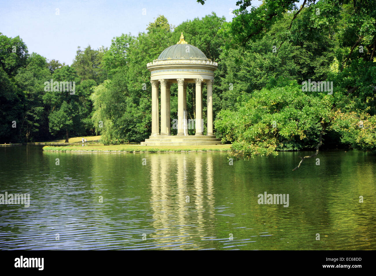 Monopteros, Nymphenburg Castle Park, Munich, Bavaria, Germany Stock ...