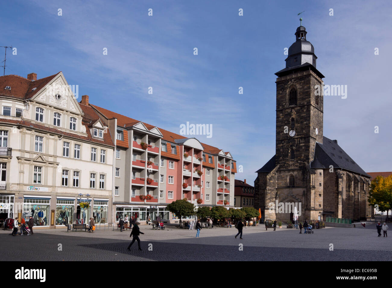 Margarethen church on the Neumarkt square, Gotha, Thuringia, Germany ...