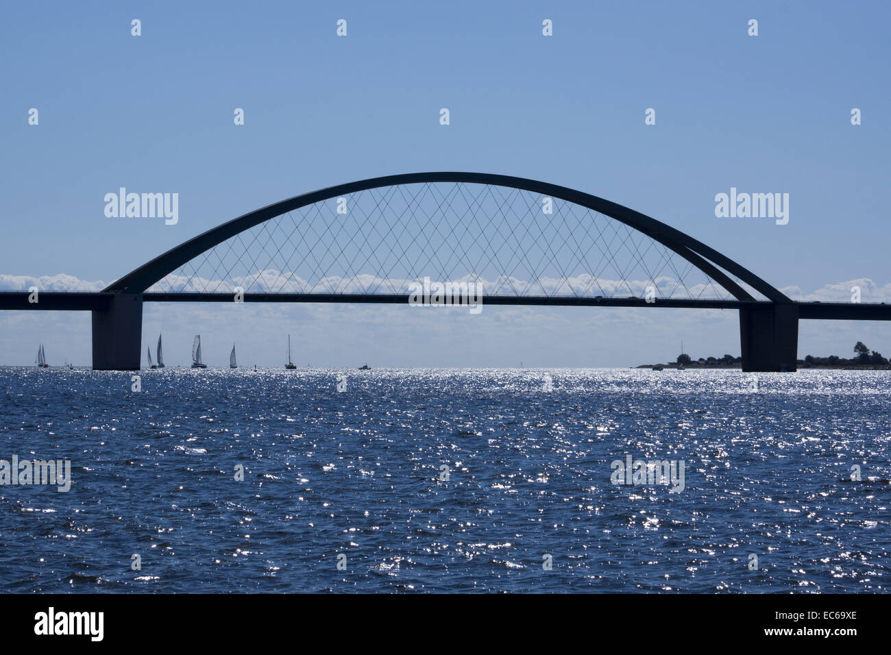 Fehmarn Sound Bridge, Fehmarnsundbruecke, Baltic Sea, Fehmarn Island ...