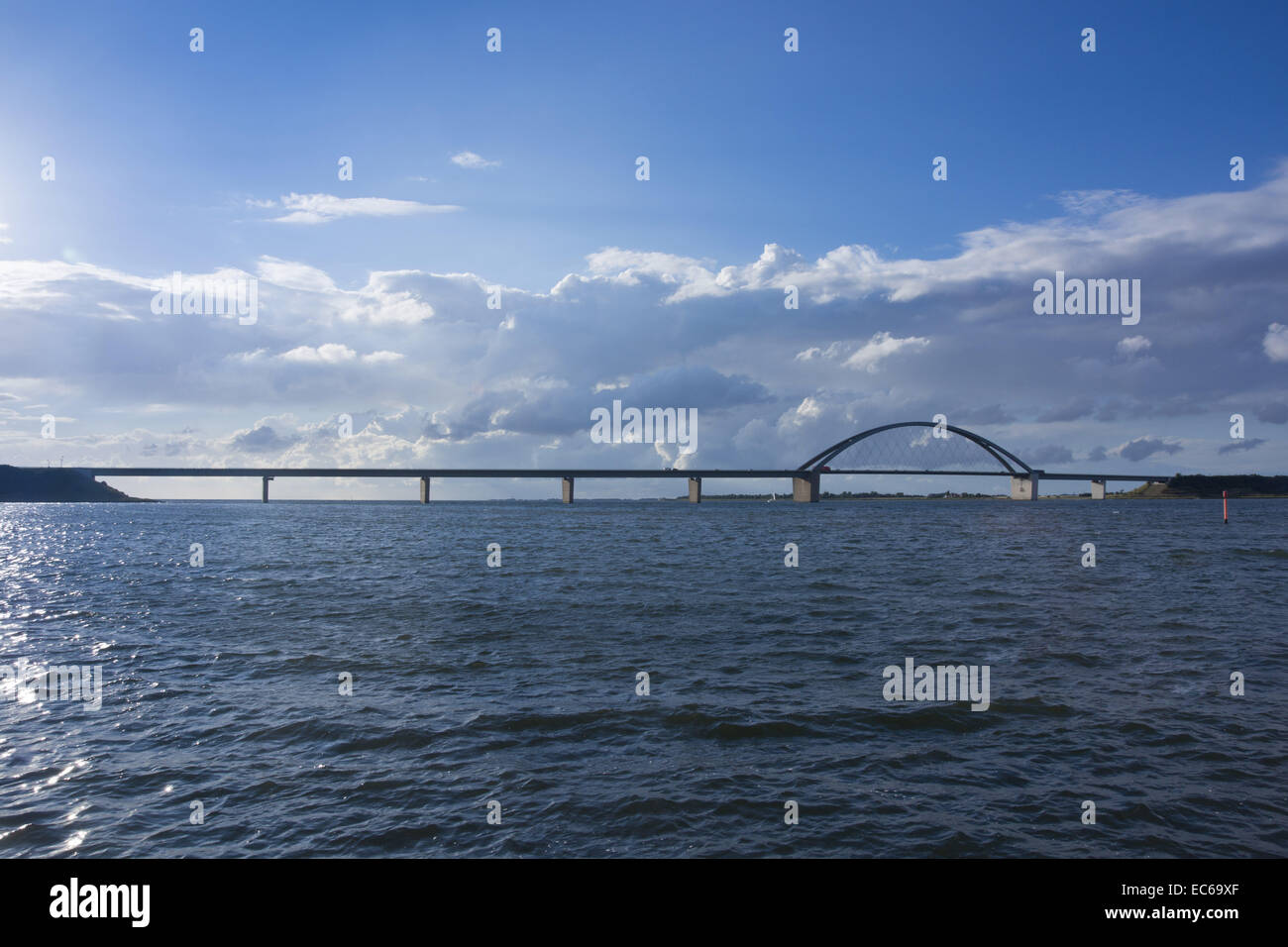 Fehmarn Sound Bridge, Fehmarnsundbruecke, Baltic Sea, Fehmarn Island ...