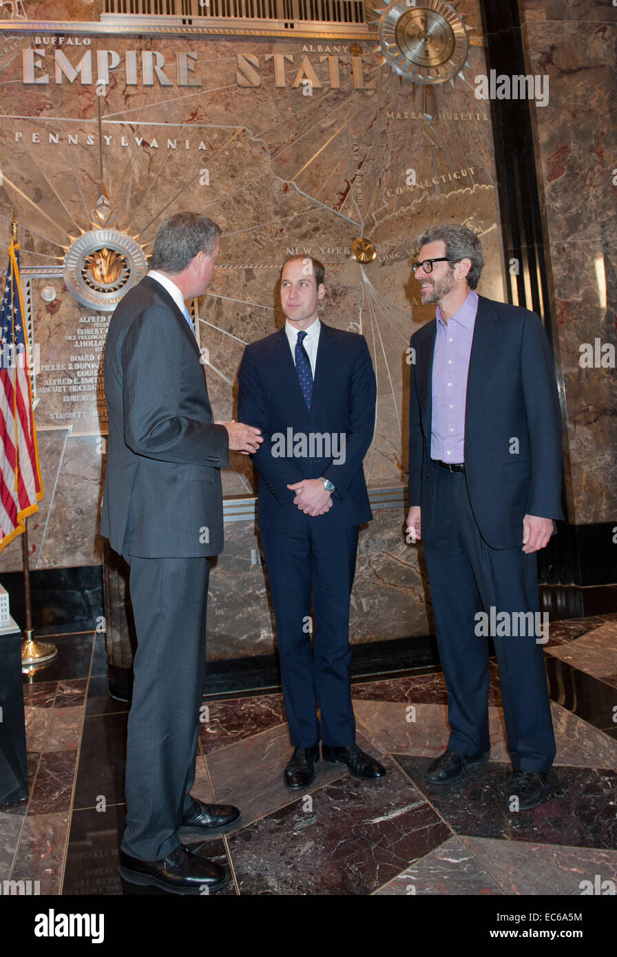 Manhattan, New York, USA. 9th Dec, 2014. Britain's Prince WILLIAM, Duke ...