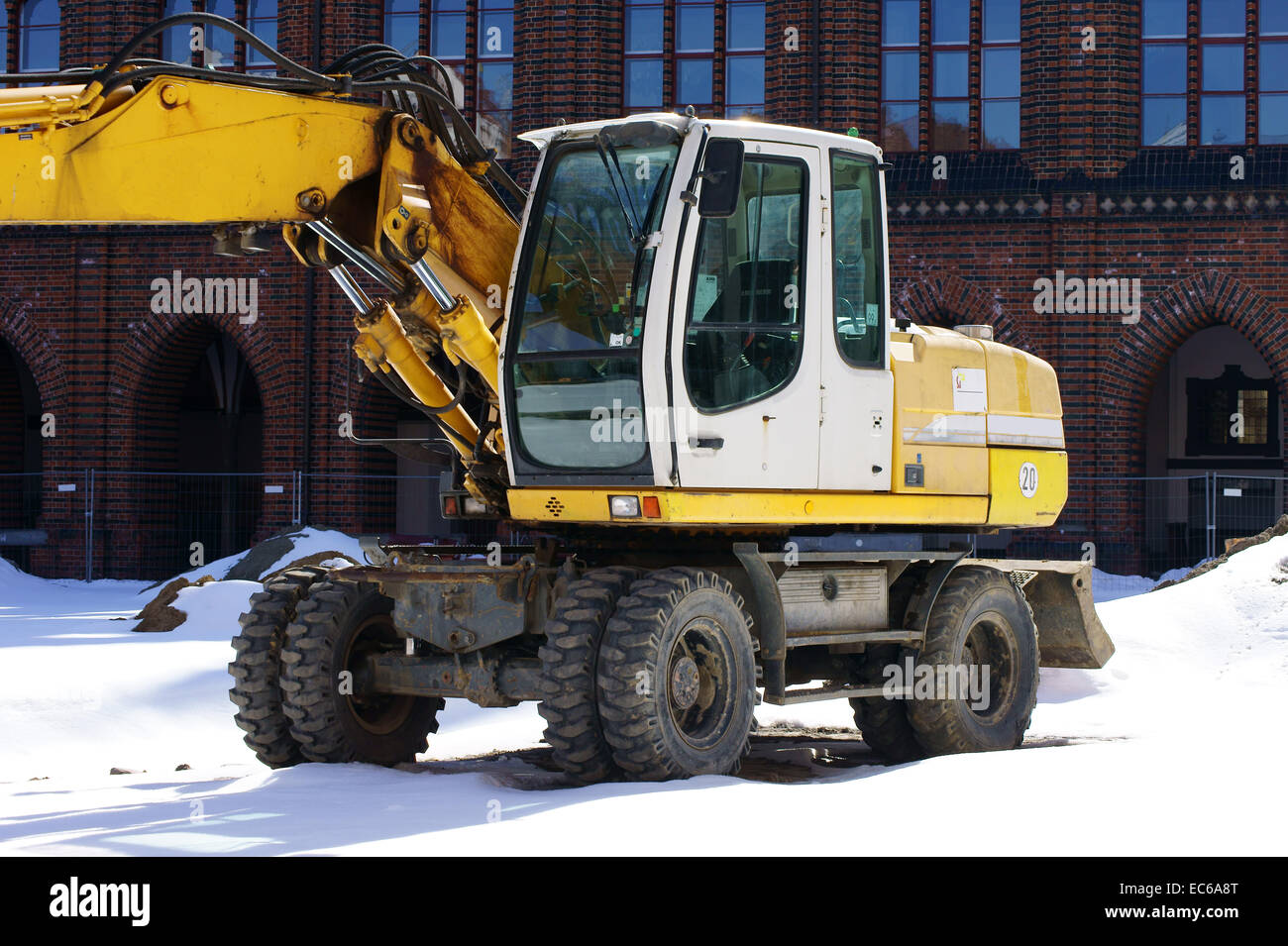 Excavator parking hi-res stock photography and images - Alamy