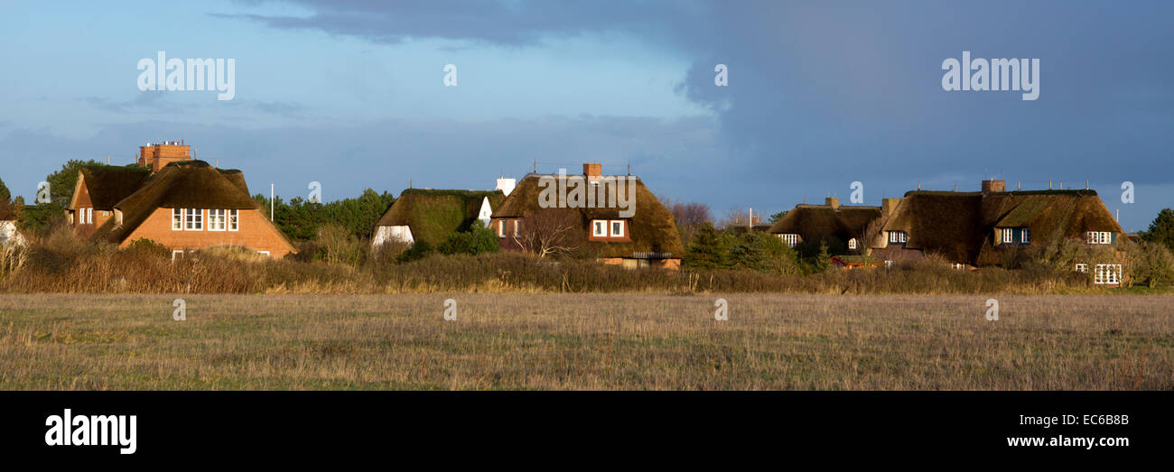 Thatched houses in Kampen, North Frisian Island Sylt , North Sea ...