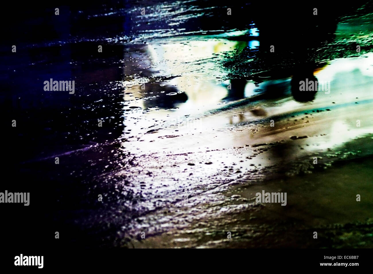 Reflections on ice Stock Photo - Alamy