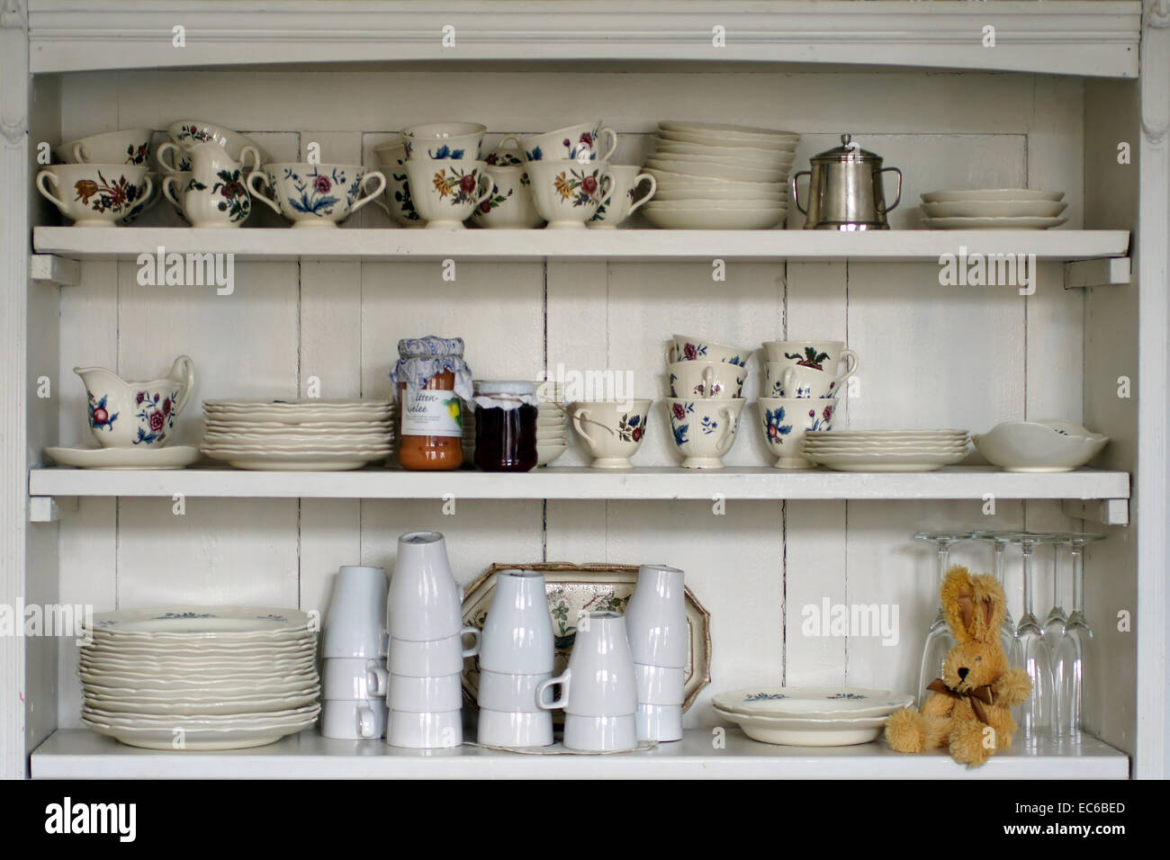Old kitchen shelf Stock Photo - Alamy