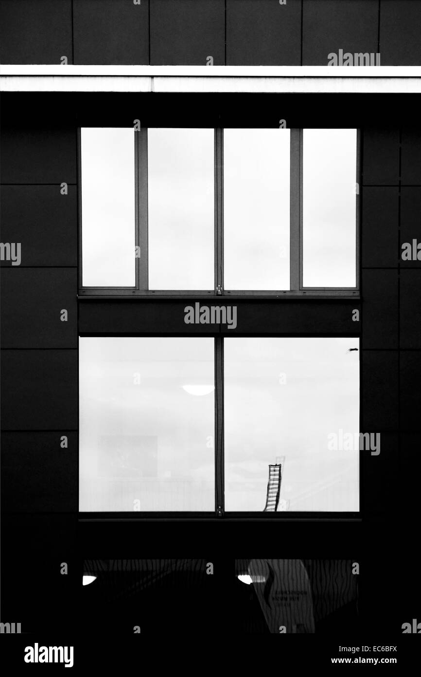 Dark outside window Black and White Stock Photos & Images - Alamy