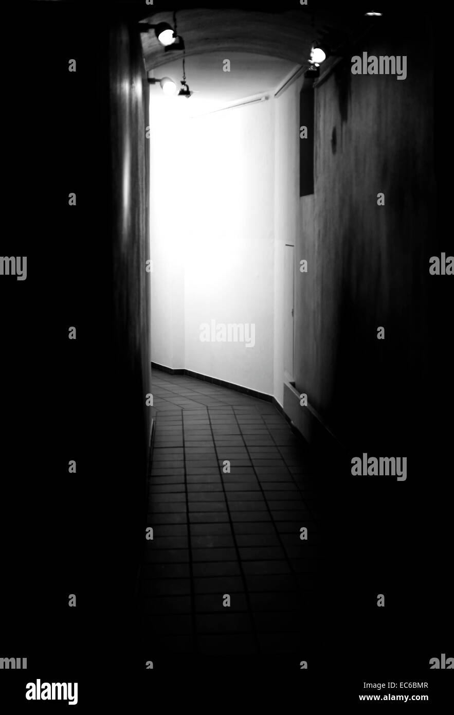 Interior passage Black and White Stock Photos & Images - Alamy