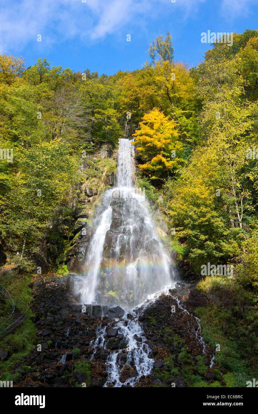 Waterfall in the Truse valley Brotterode-Trusetal Thuringian Forest ...