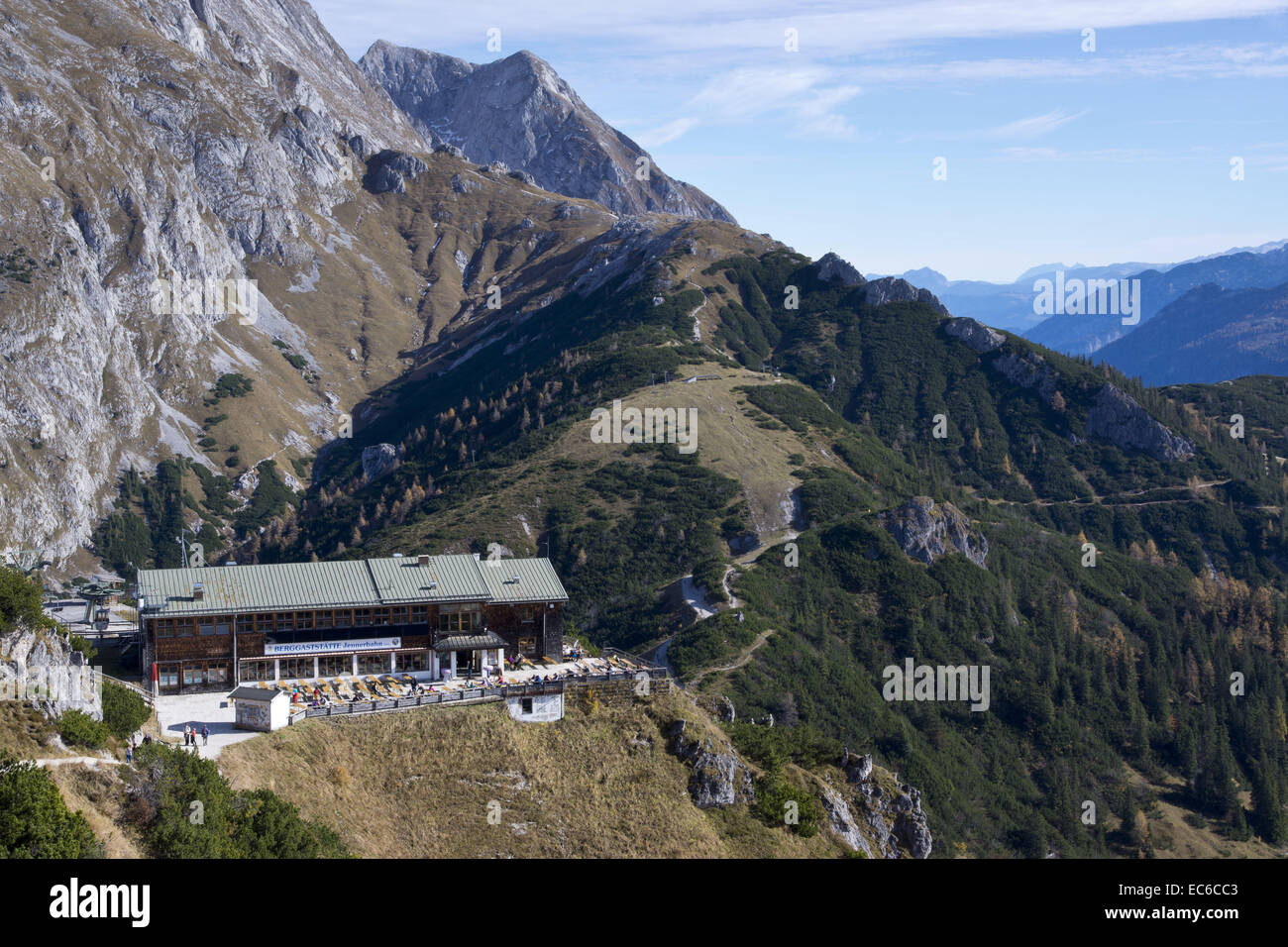 Jennerbahn-cableway station Mt. Jenner Berchtesgaden Alps Berchtesgaden ...