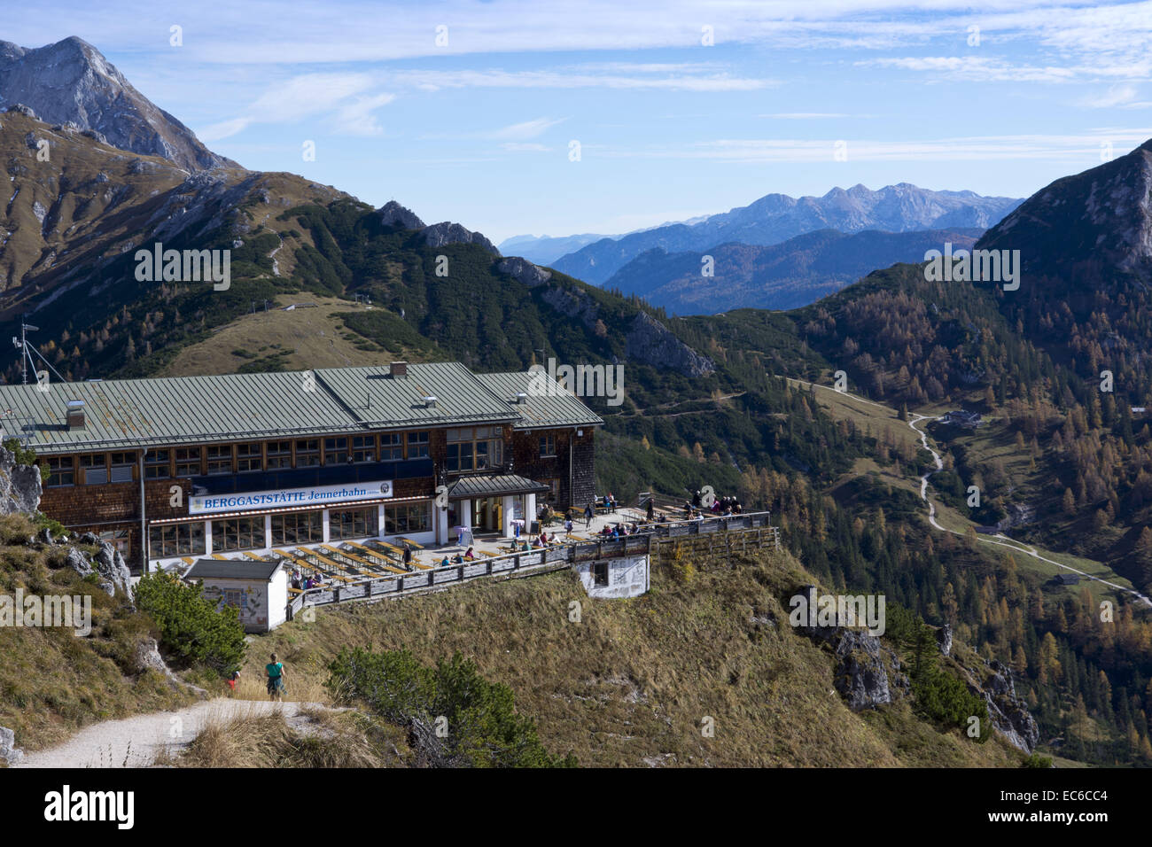 Jennerbahn-cableway station Mt. Jenner Berchtesgaden Alps Berchtesgaden ...