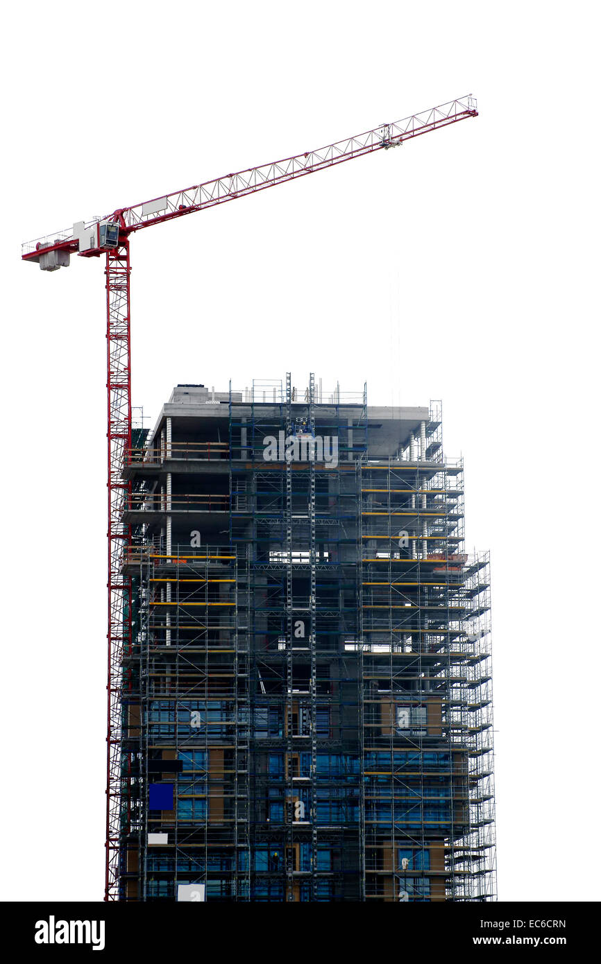 Construction of a skyscraper Stock Photo - Alamy