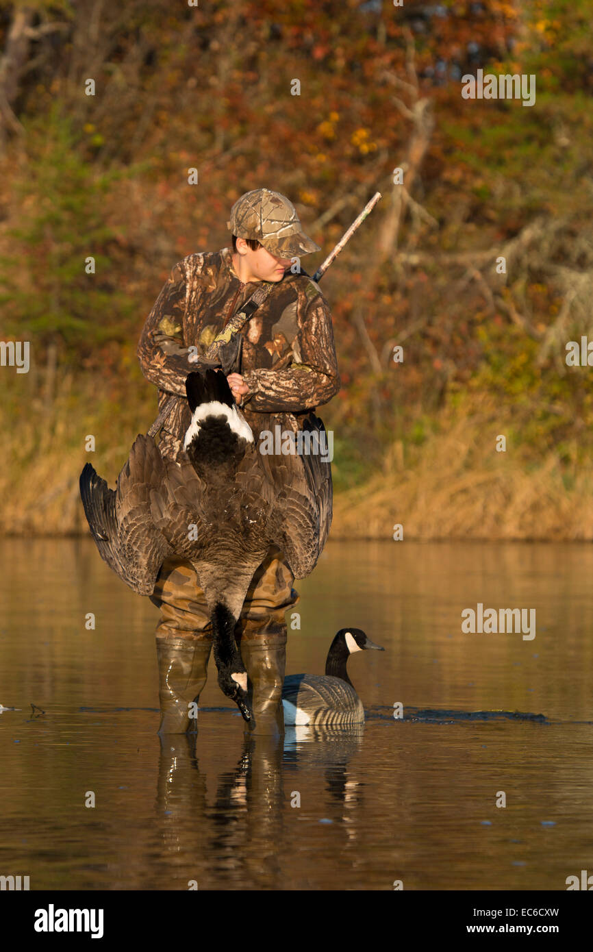 Young Goose Hunter Stock Photo - Alamy