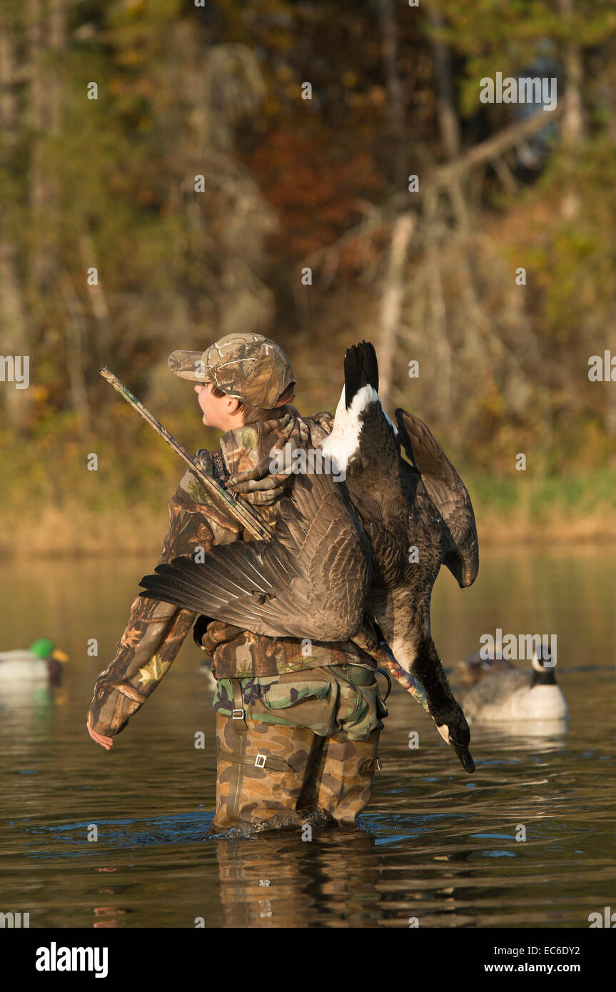 Young Goose Hunter Stock Photo - Alamy