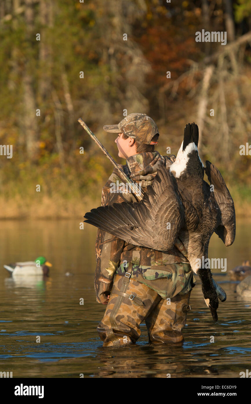 Young Goose Hunter Stock Photo - Alamy