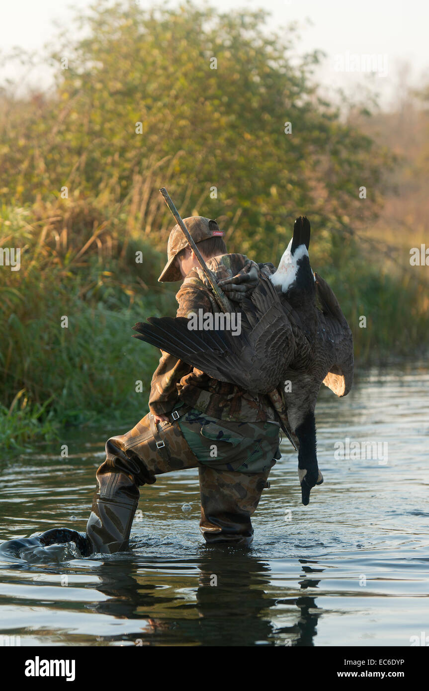 Young Goose Hunter Stock Photo - Alamy