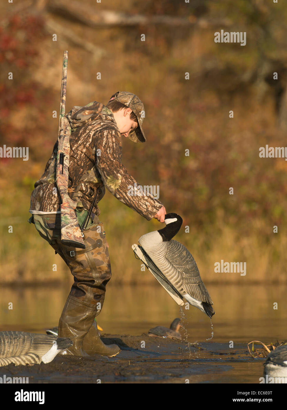 Young Goose Hunter Stock Photo - Alamy