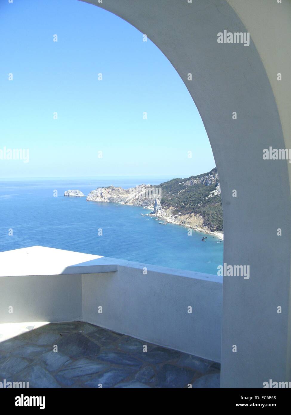 Sea View Greek Island Skiathos Stock Photo - Alamy