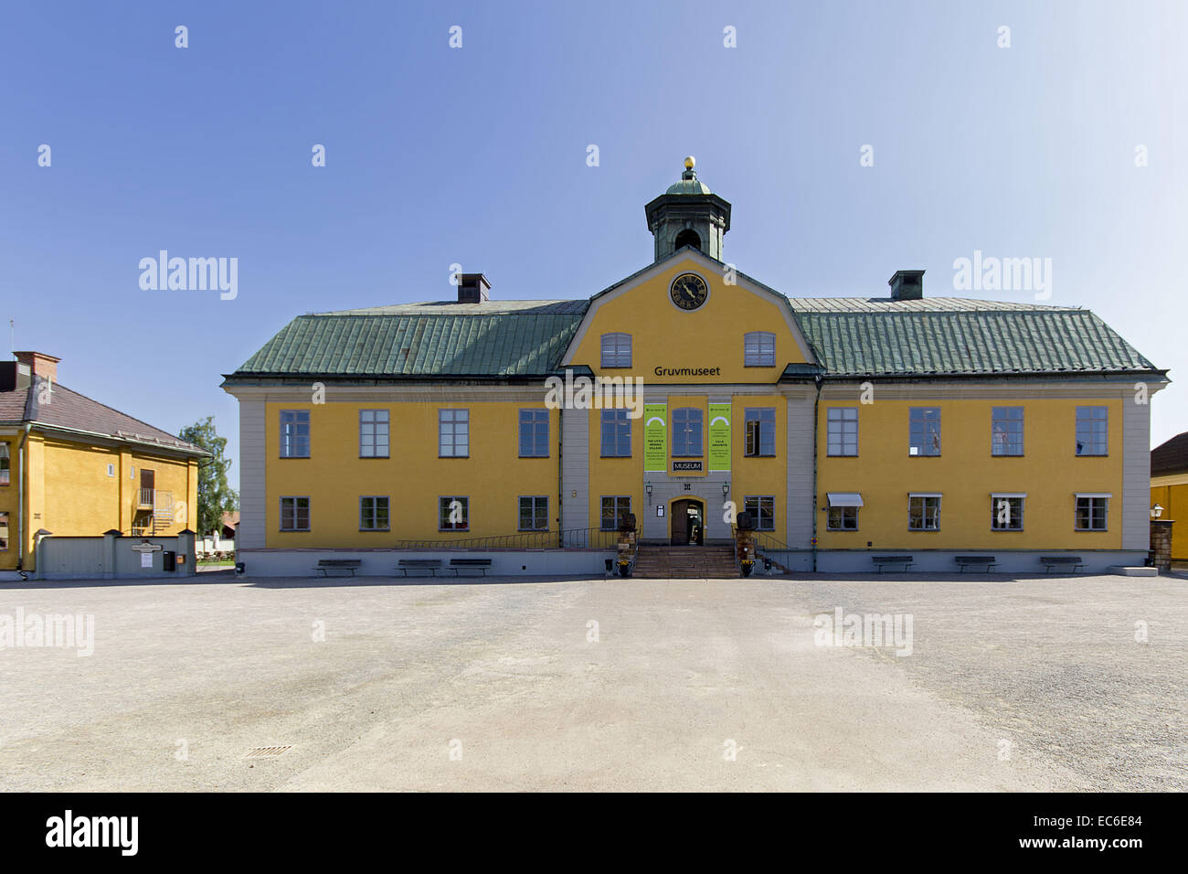 The mine museum of historical Falu gruva Copper Mine in Falun Stock ...