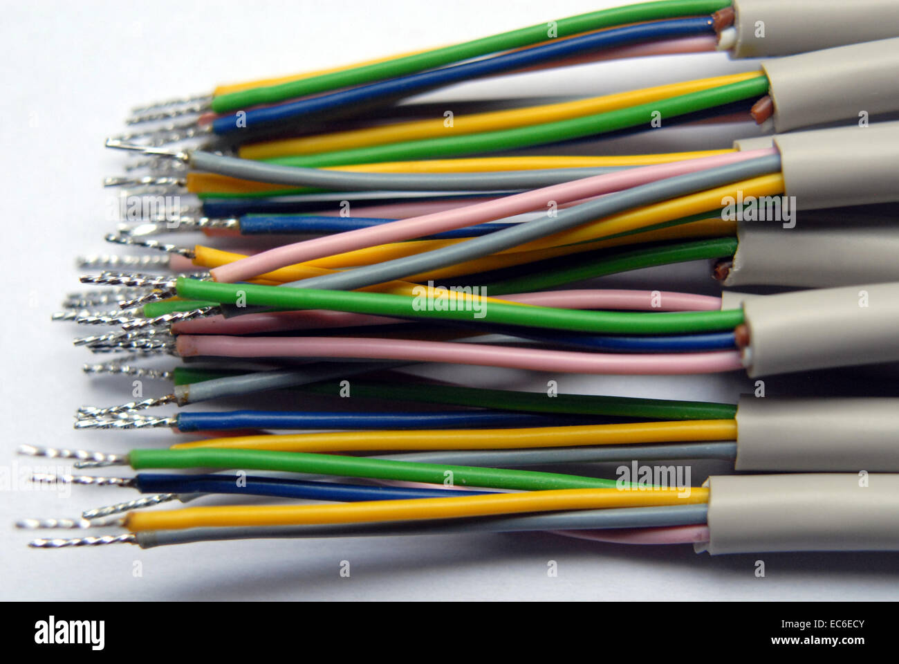 Patterns of electrical cables hi-res stock photography and images - Alamy