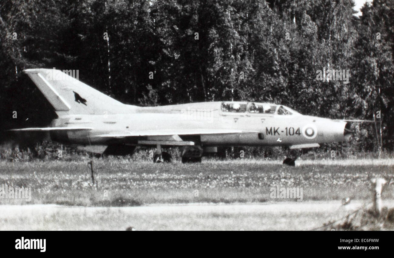 The Mikoyan-Gurevich MiG-21, a Soviet-designed supersonic jet fighter ...