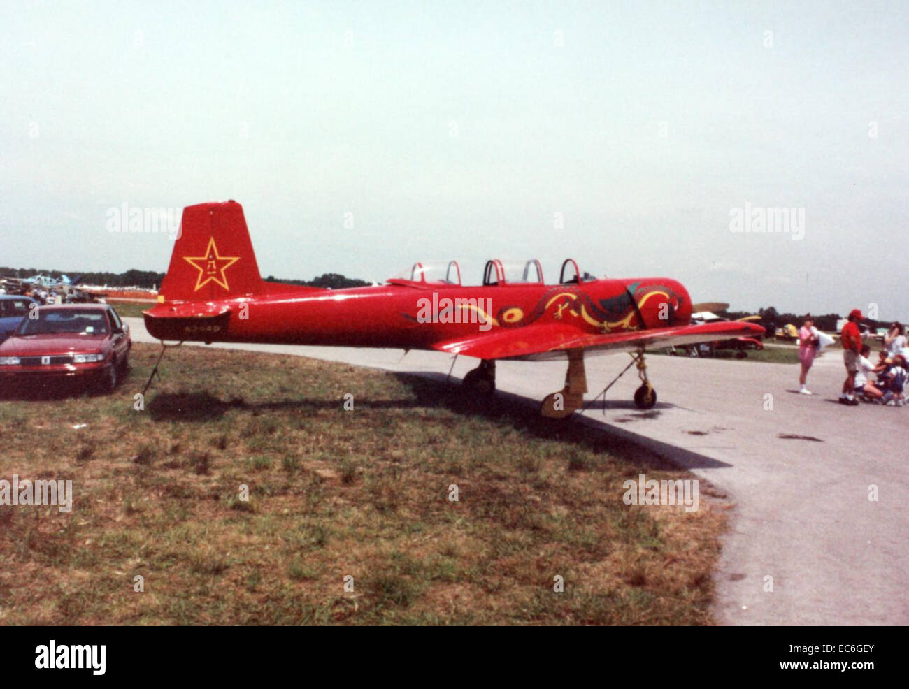 The Nanchang CJ-6, based on the Yak-18 design, is a Chinese-made ...