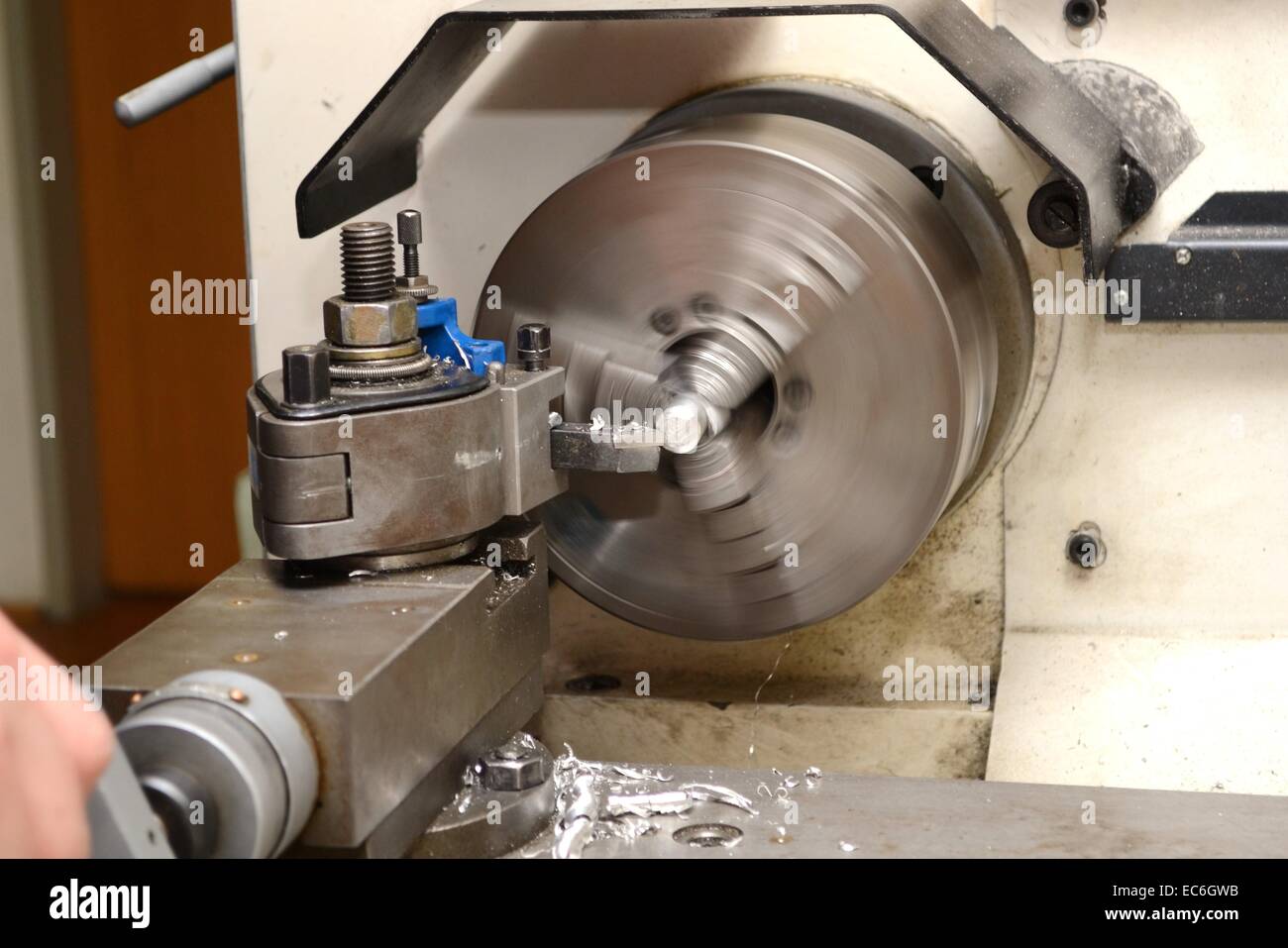 metal working lathe Stock Photo - Alamy