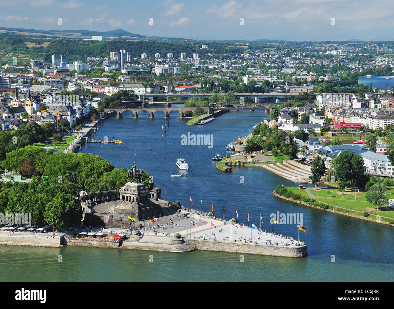 the german corner in Koblenz Stock Photo - Alamy