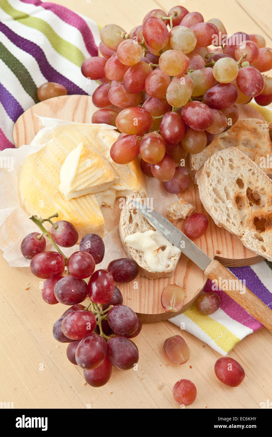 Bread and cheese Stock Photo - Alamy