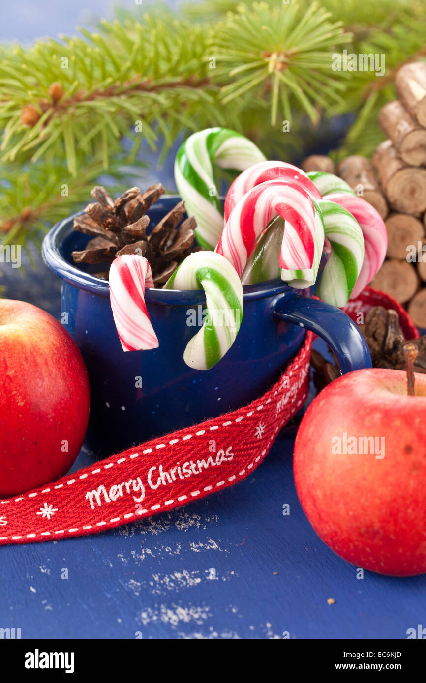 Colorful candy canes Stock Photo - Alamy