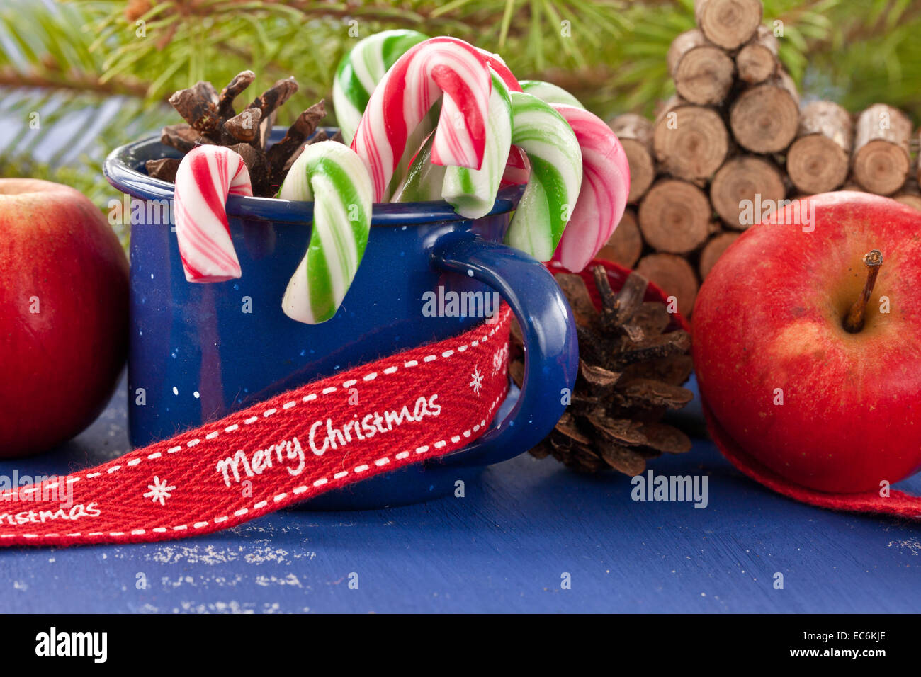 Colorful candy canes Stock Photo - Alamy