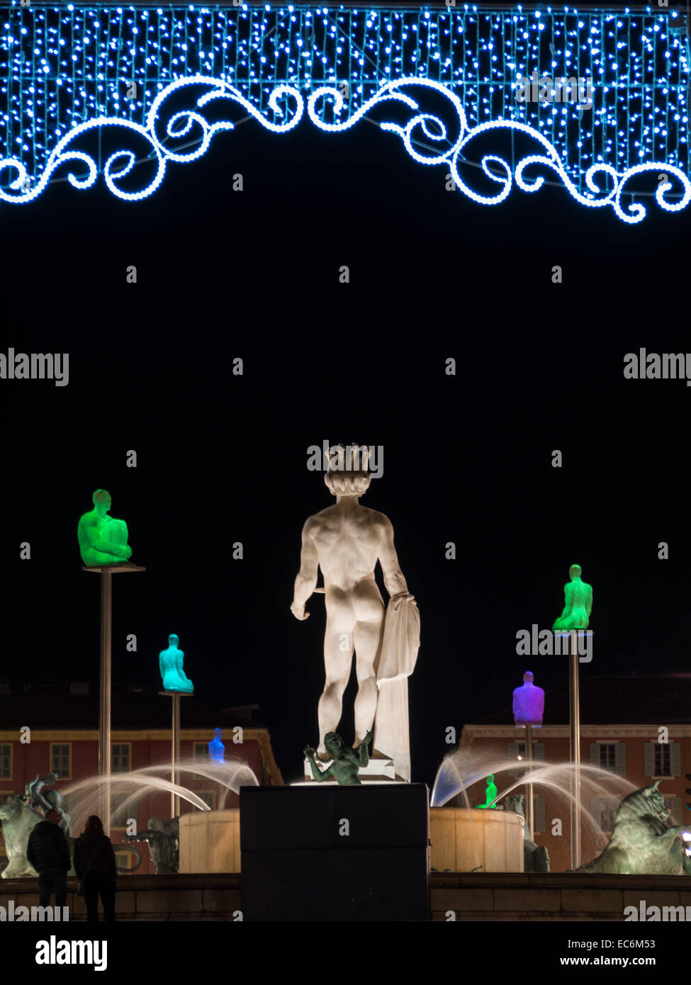 Apollo statue place massena nice hi-res stock photography and images ...