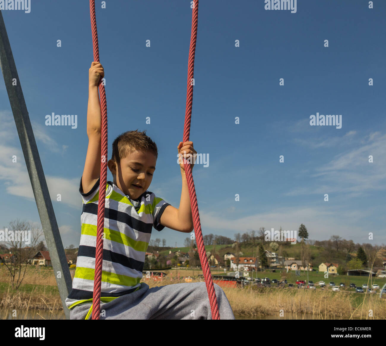Climb and jump close up of a child Stock Photo - Alamy