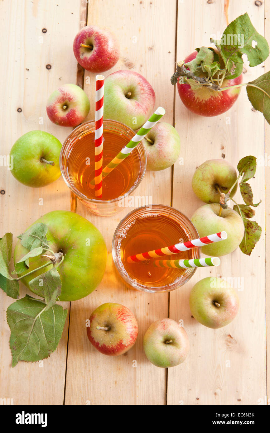 Fresh apple juice Stock Photo - Alamy
