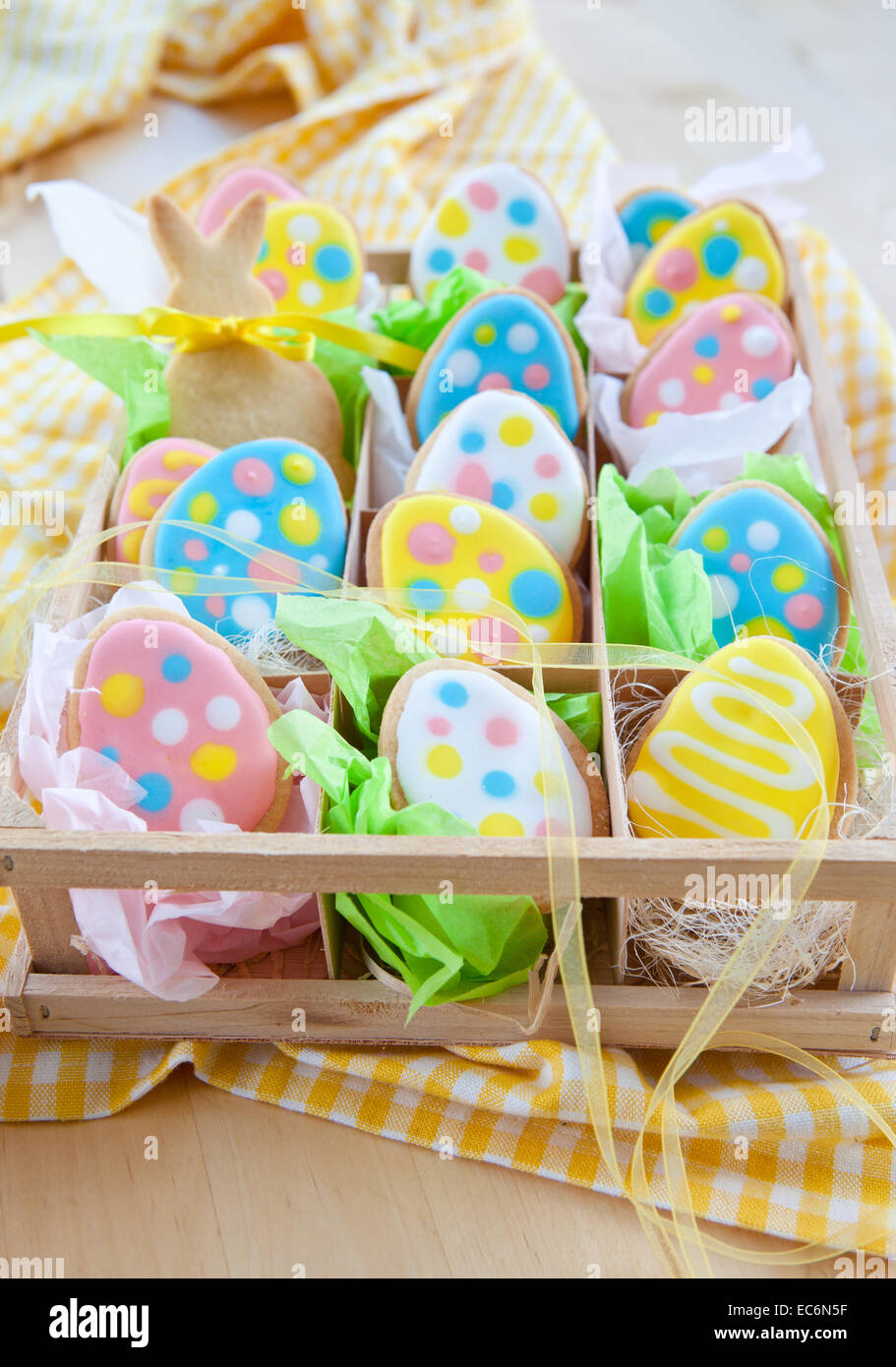 Colorful easter cookies Stock Photo - Alamy