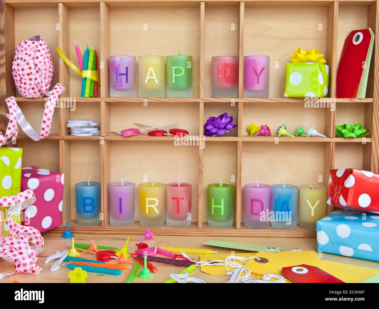 Happy birthday candles hi-res stock photography and images - Alamy