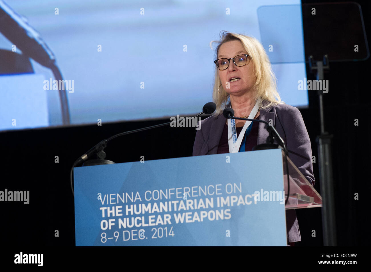 Vienna, Austria. 9th Dec, 2014. Dr. Gro Nystuen, senior partner at ...