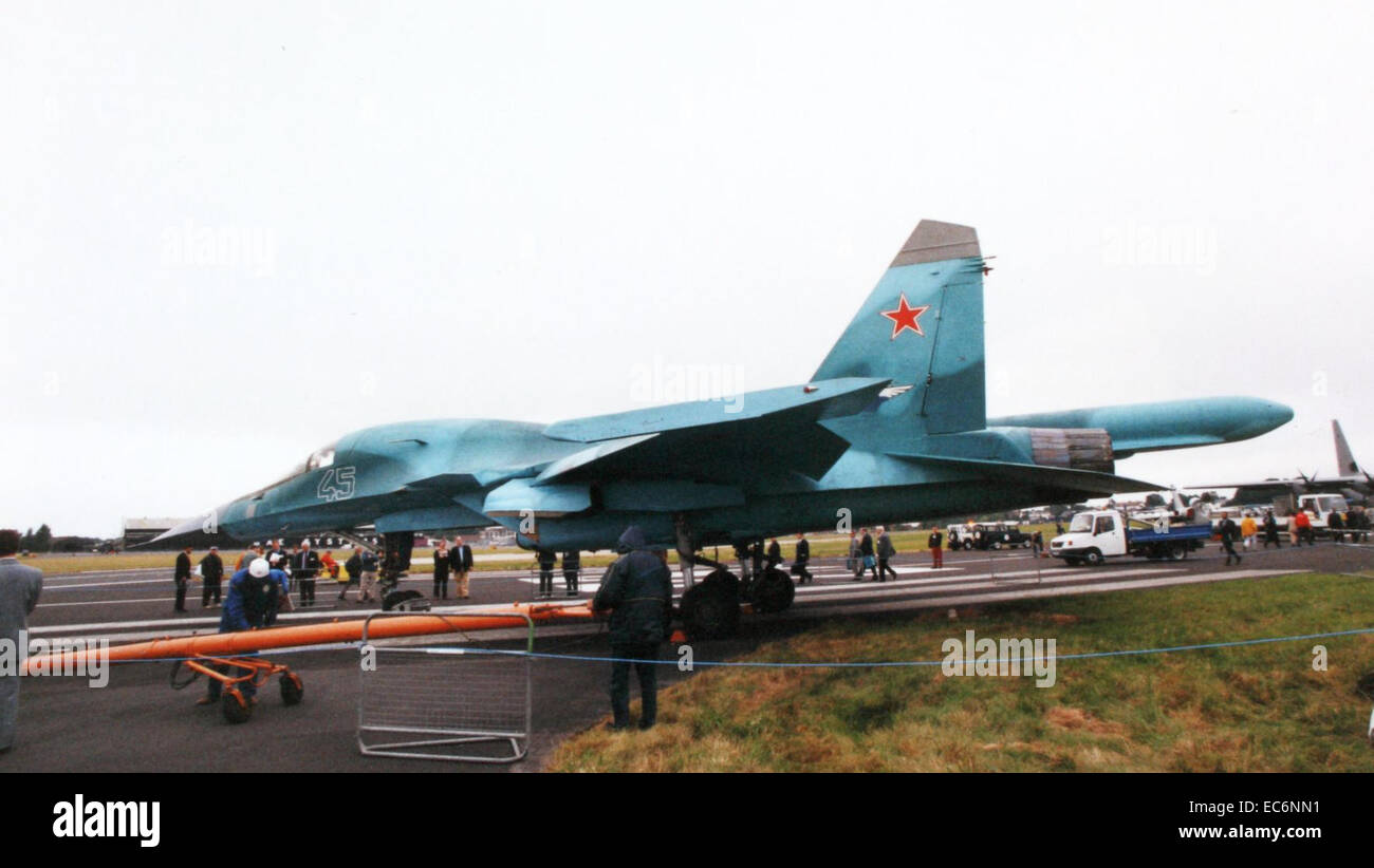 The Sukhoi Su-32 is a Russian multi-role strike fighter known for its ...