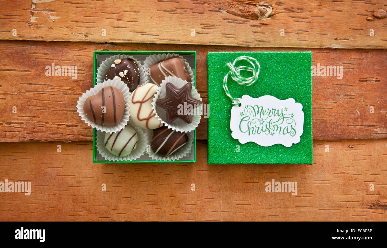 Green box of chocolates hi-res stock photography and images - Alamy