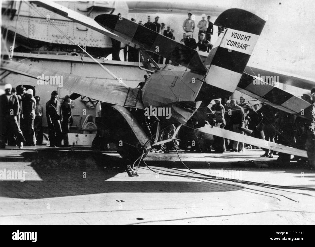 The Vought O2U-3, a naval reconnaissance biplane used in the early ...