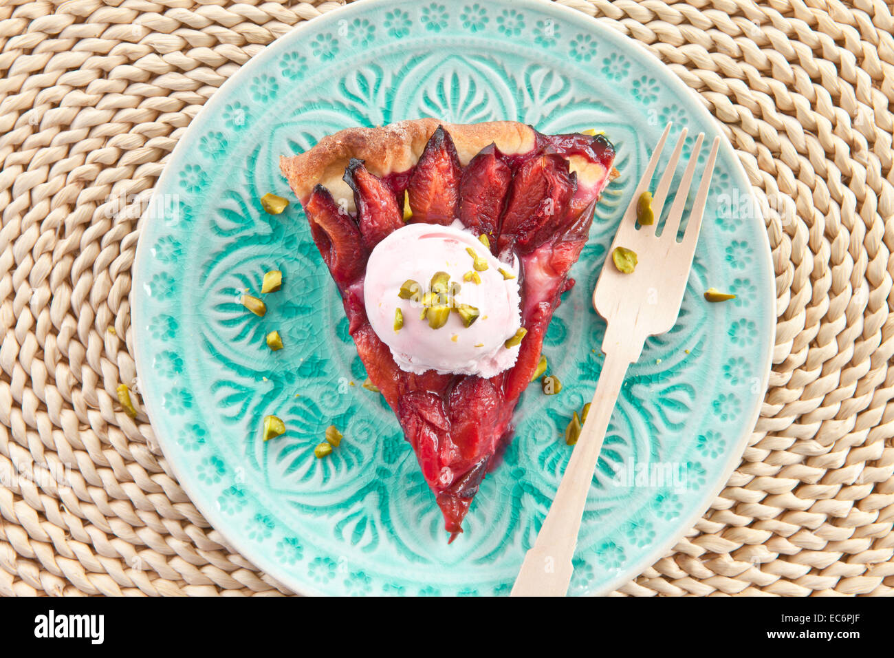 Delicious plum pie Stock Photo - Alamy