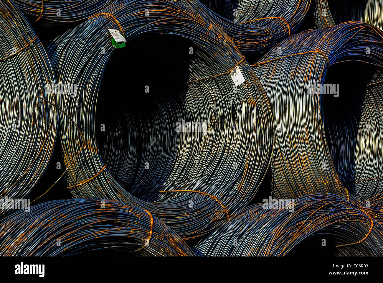 Rolls of wire 2 Stock Photo - Alamy